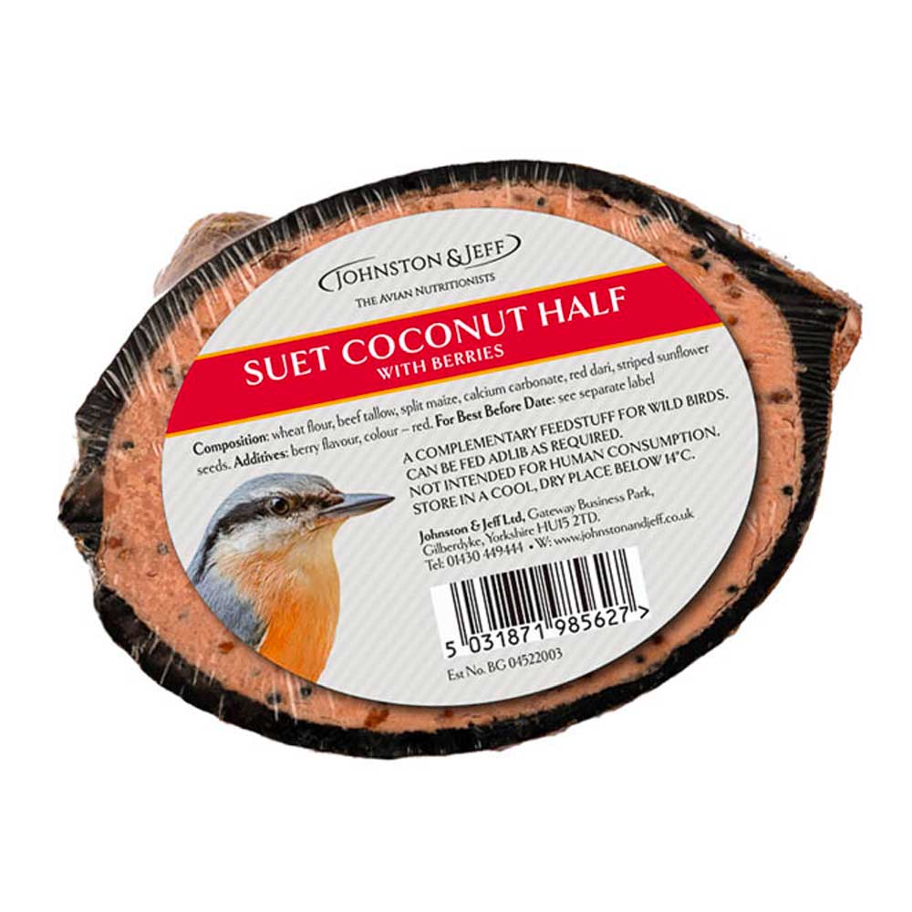 Johnston & Jeff Suet Coconut Half with Berries | Millbry Hill