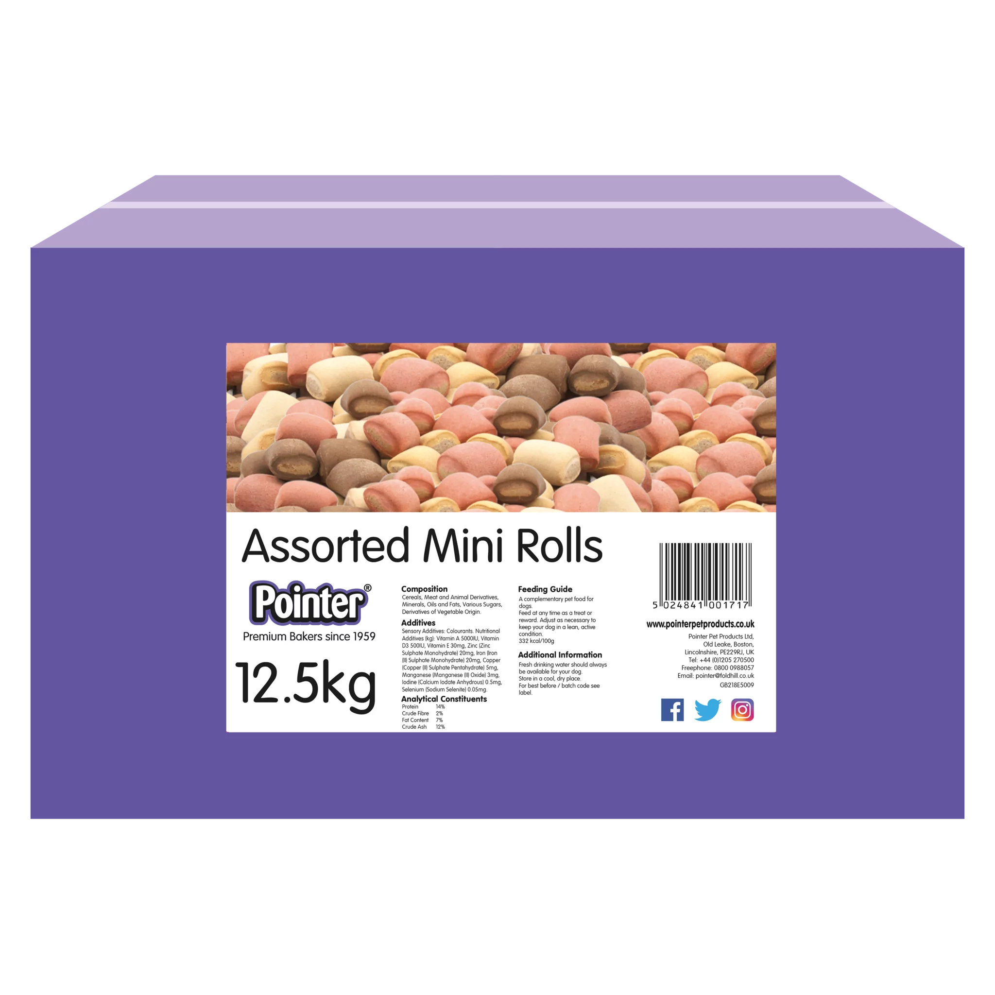 Pointer Biscuits Assorted Mini Rolls Dog Treat Biscuits | Millbry Hill