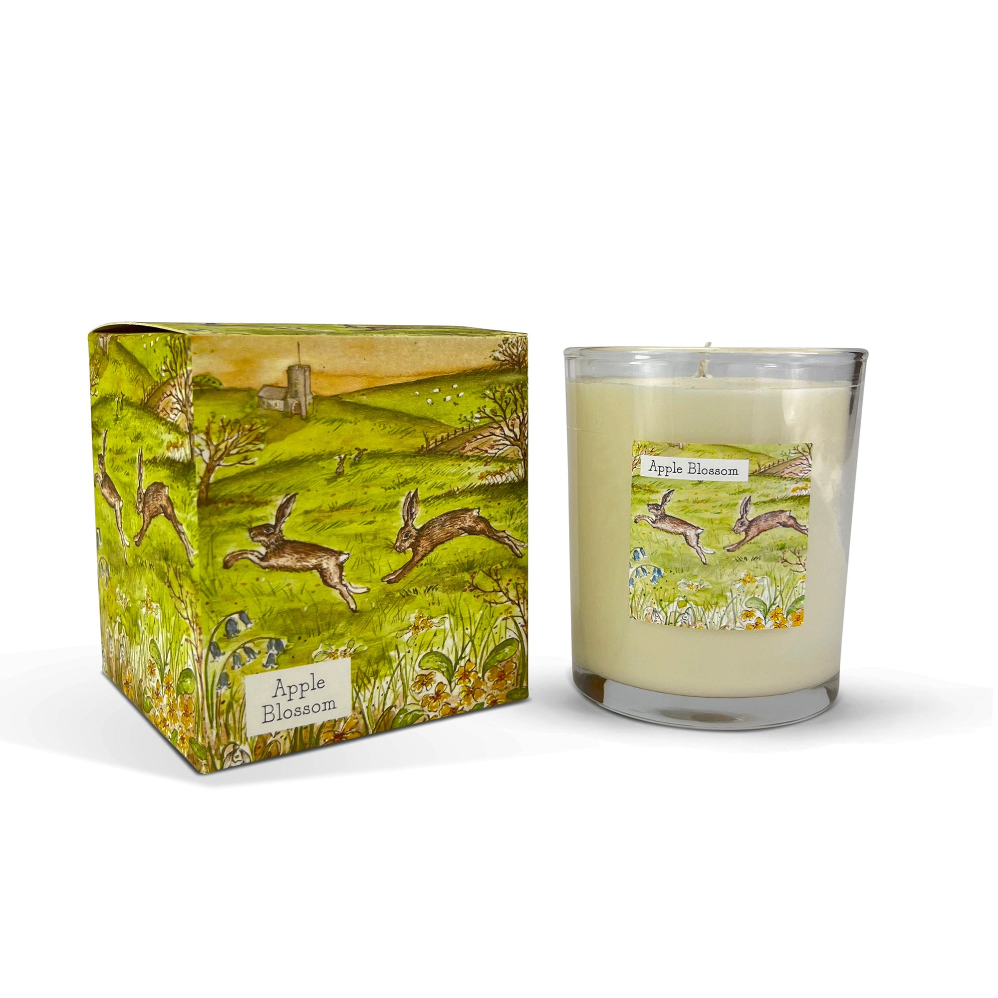 Heaven Scent 20cl Illustrated Candle - Apple Blossom (Dancing Hares ...