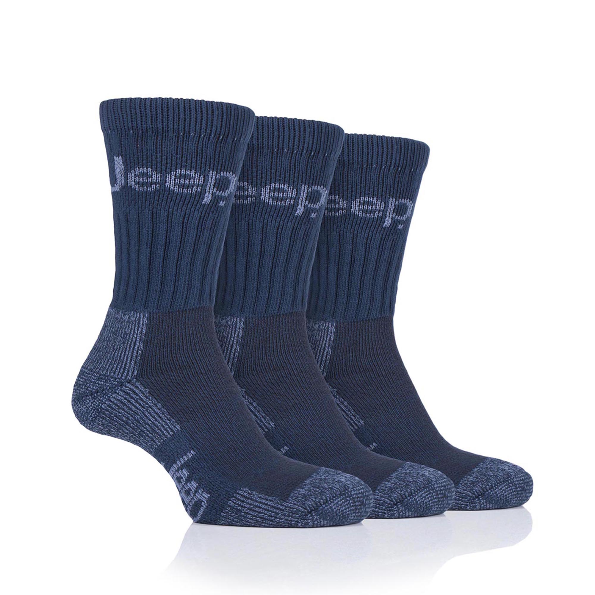 Jeep Mens Luxury Terrain Socks - Navy/Sky | Millbry Hill