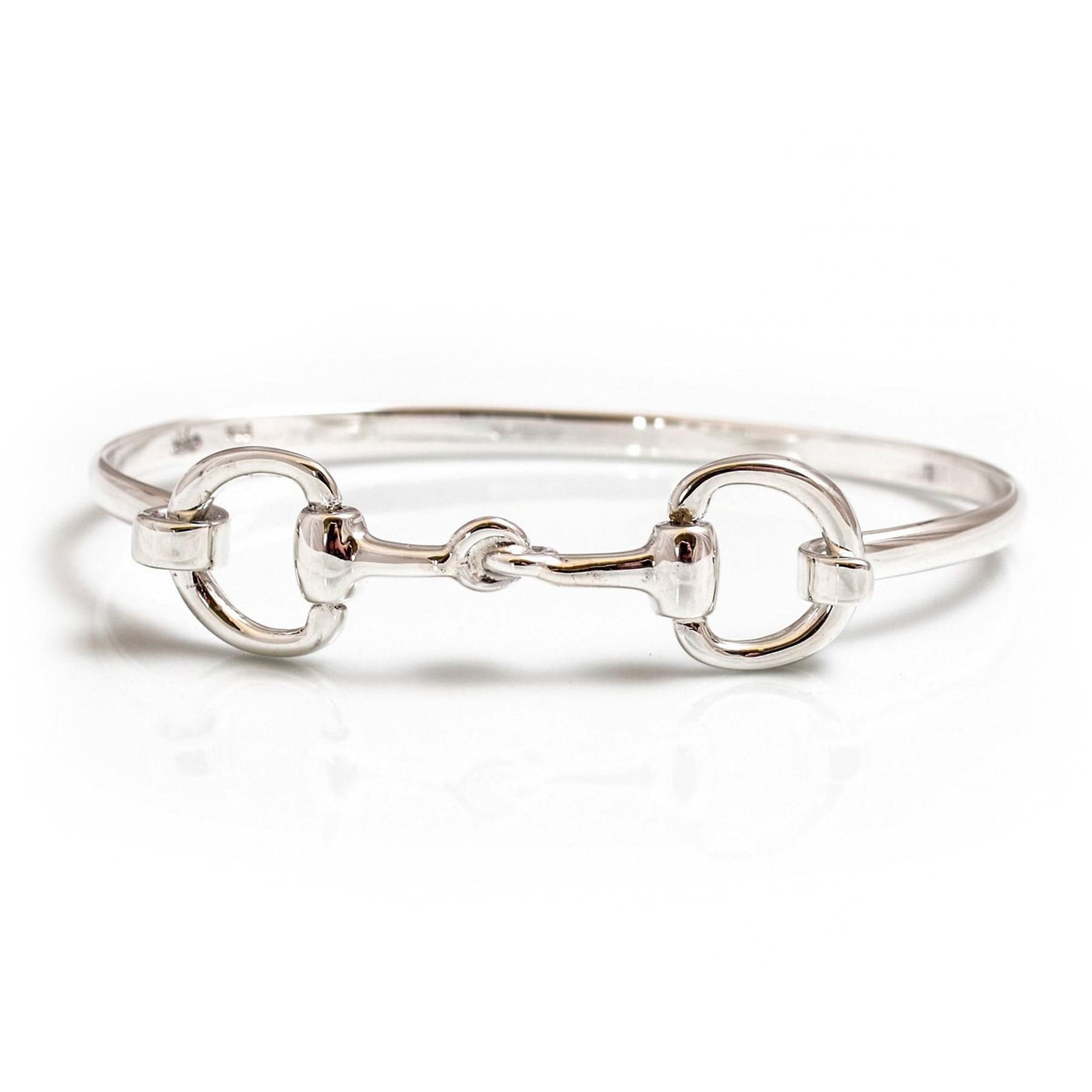 Hiho Silver Exclusive Sterling Silver Double Snaffle Bracelet | Millbry ...