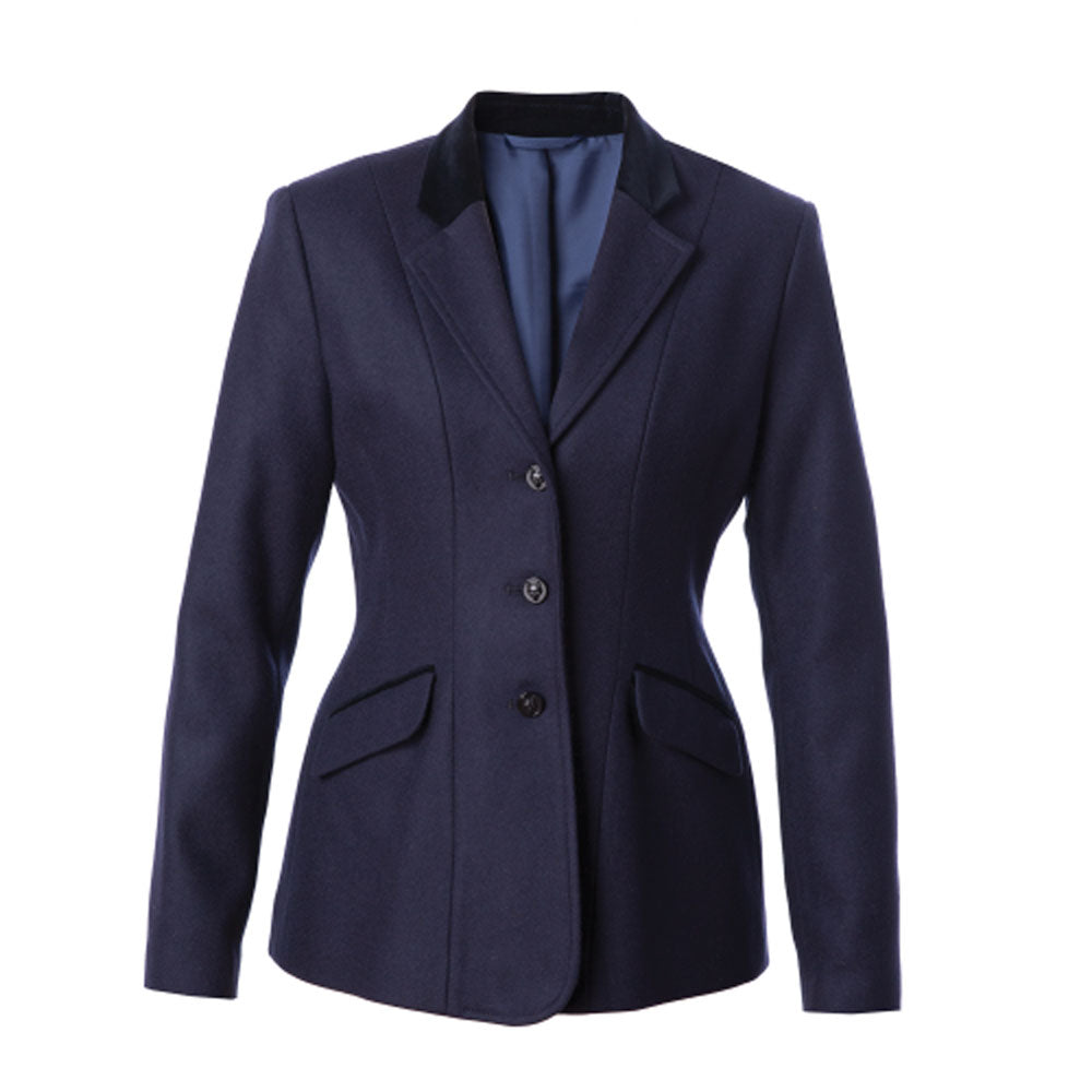 Equetech Ladies Kimblewick Wool Riding Coat - Navy | Millbry Hill